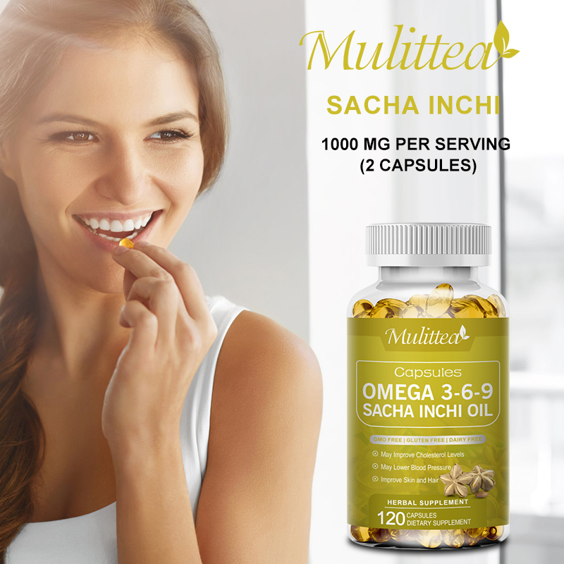 Mulittea OMEGA 3-6-9 Sacha Inchi Oil Capsules Memory Improvement ...