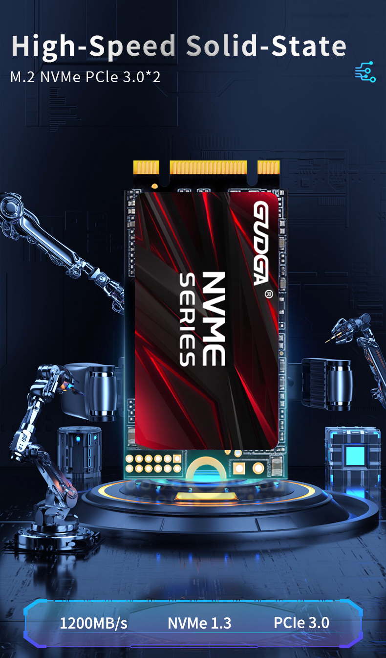GUDGA NVMe SSD M2 128GB 256GB 512GB 1TB PCIe 3.0x2 M.2 NVMe 2242 For ...