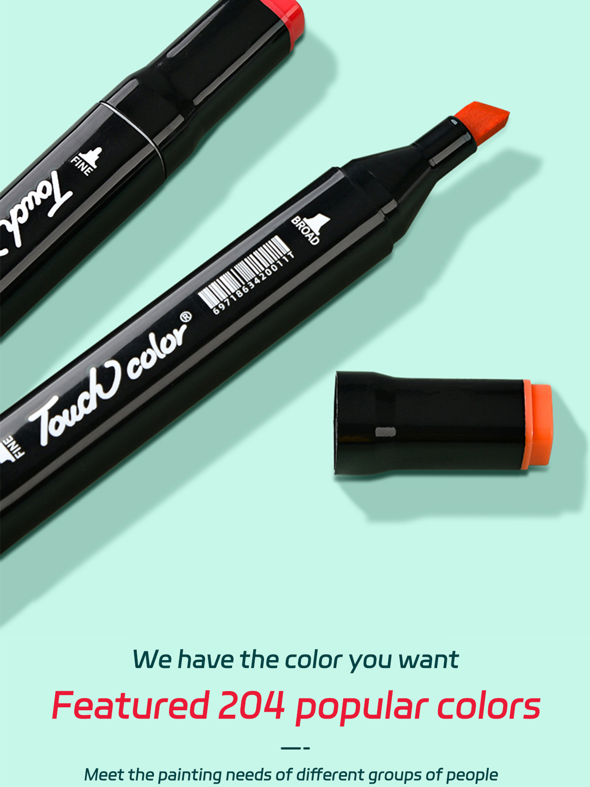 24/36/48/60/80/120 Color Double Head Marker Set – Watercolor Effect for ...