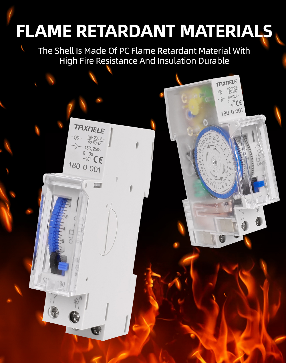 DIN Rail SUL180 SUL180A Time Switch Mechanical Timer Switch 24 Hours Programmable Timer 16A Time ...