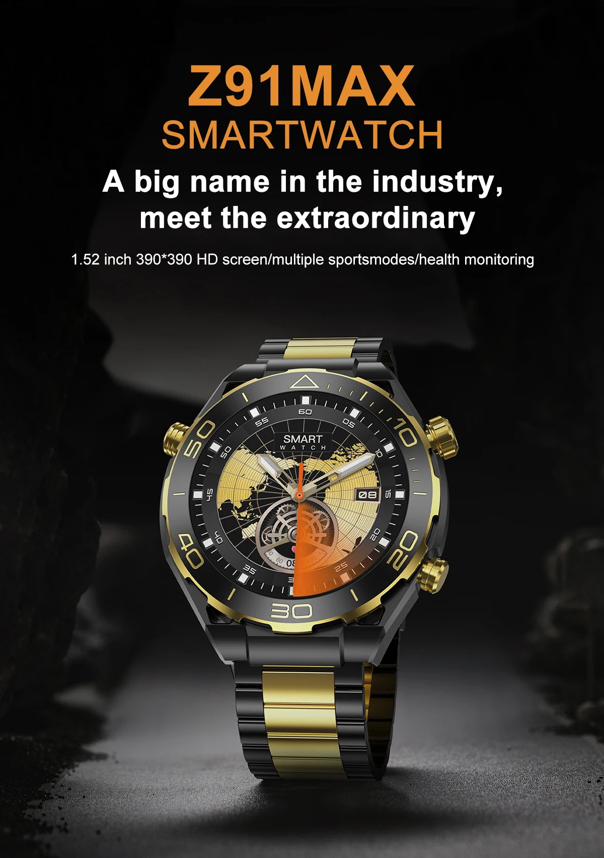 Original Z91 Pro Max Round Amoled Smart Watch Men 1.46 inch IP68 ...