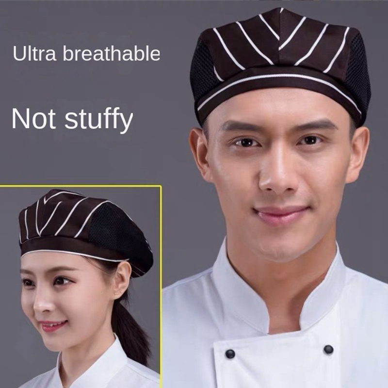 Gaseryo Chef Hat Cafe Bar Waiter Work Beret Hotel Breathable Mesh ...