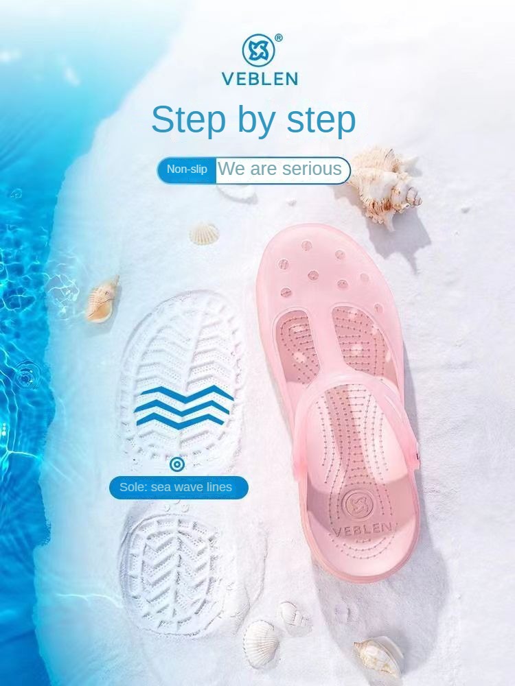 Veblen sandals women Solid color Hole shoes women shoes 6601 | Shopee ...