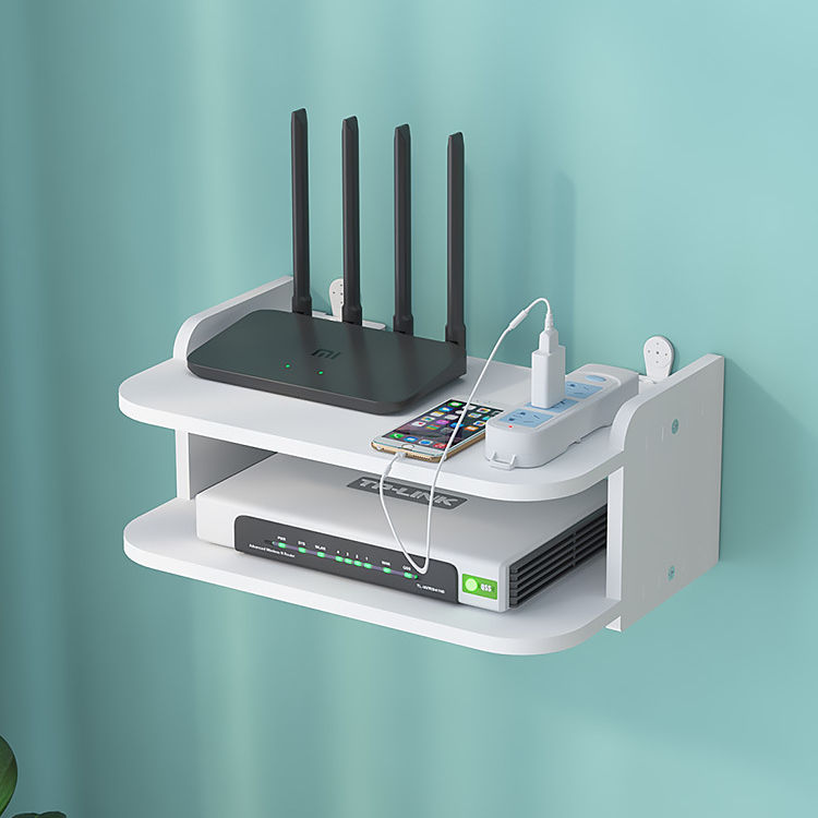 Green Moon Living Room TV Wall Set-Top Box Router Storage Box WiFi Rack ...