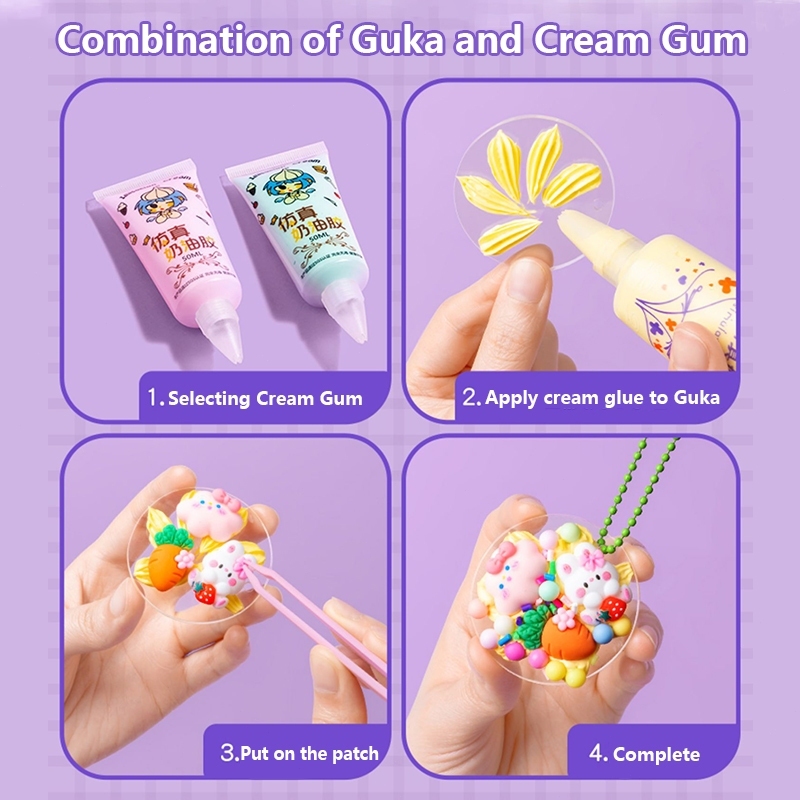 CUCKOO Material Package Sticker Kids Keychain DIY Hand Tools Goo Card ...