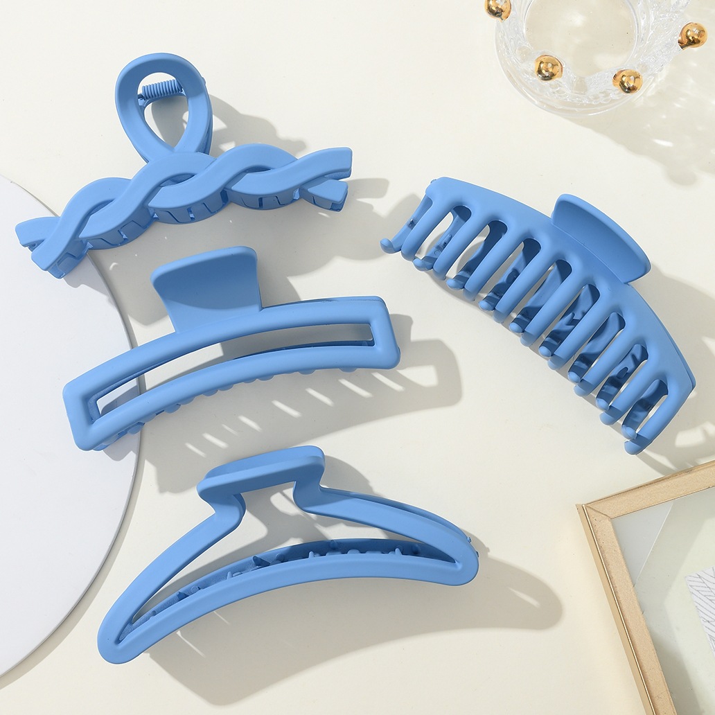 4-piece Set Hot-Selling Blue Ladies Hair Clip Hair Accessories Fashion ...