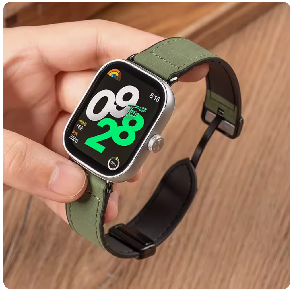 Silicone Leather Redmi watch 5 Active Strap Magnetic Buckle Watch Strap ...