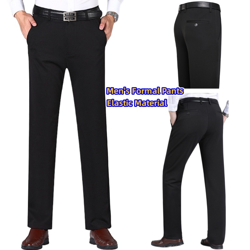 CEO Men's Stretch Formal Pants Office Business Casual Trousers for Work ...
