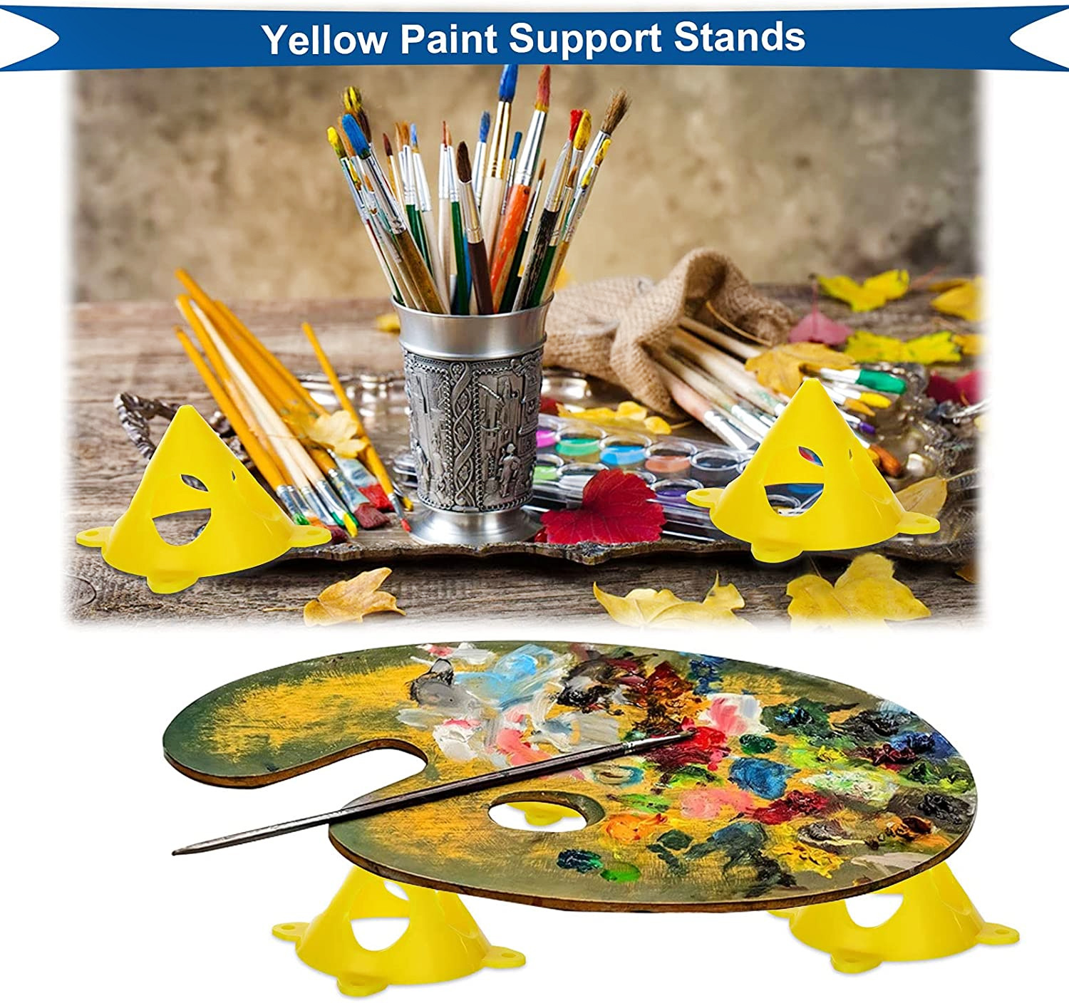 Pyramid Stands Painter's Painting Stands, Mini Cone Paint Stands for ...