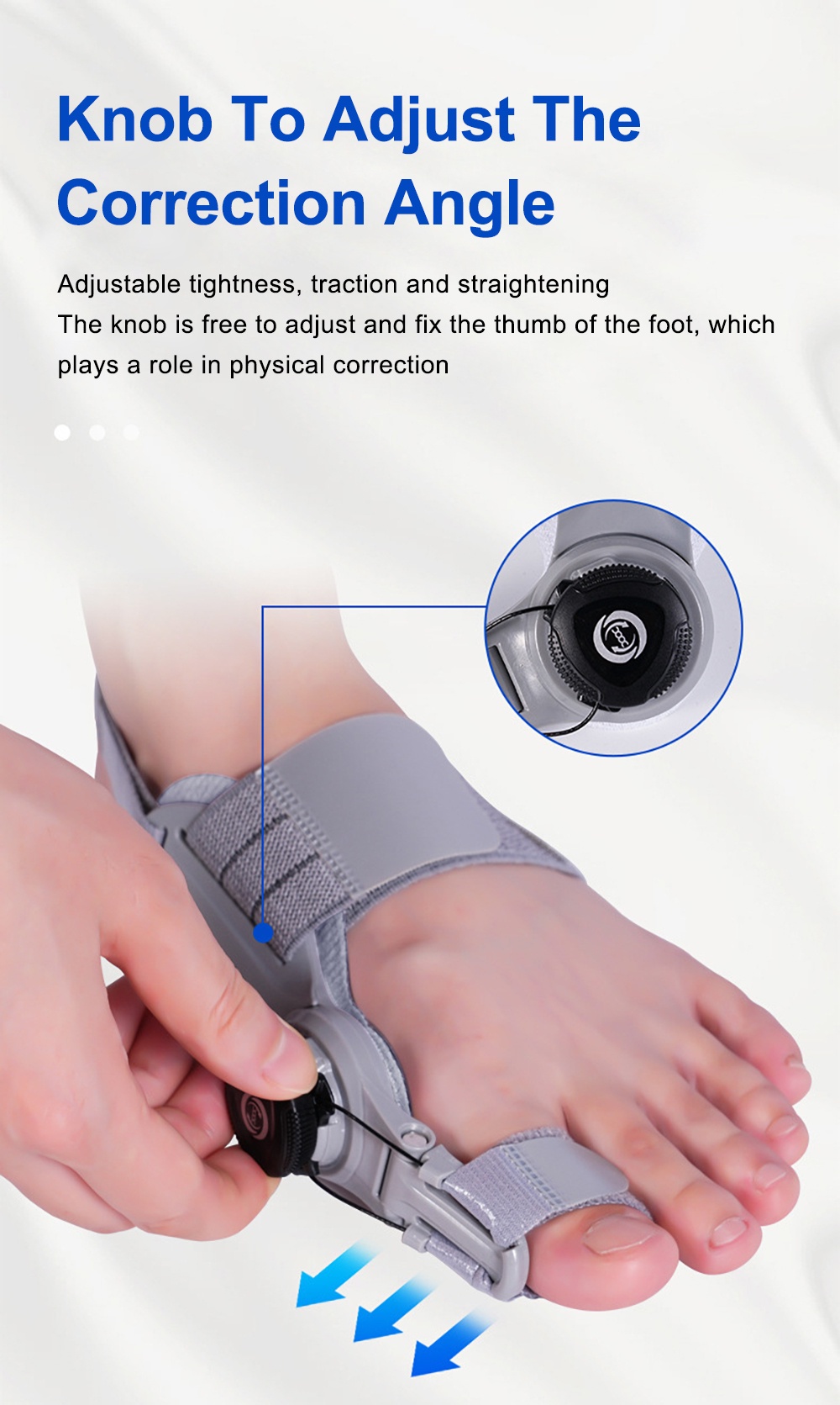 Adjustable Bunions Toe Corrector Hallux Valgus Corrector Toe Separator ...