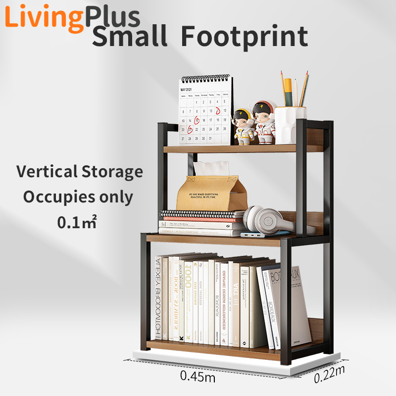 Book Rack Desktop Organizer Storage Rack Display Rack Student Bookshelf ...