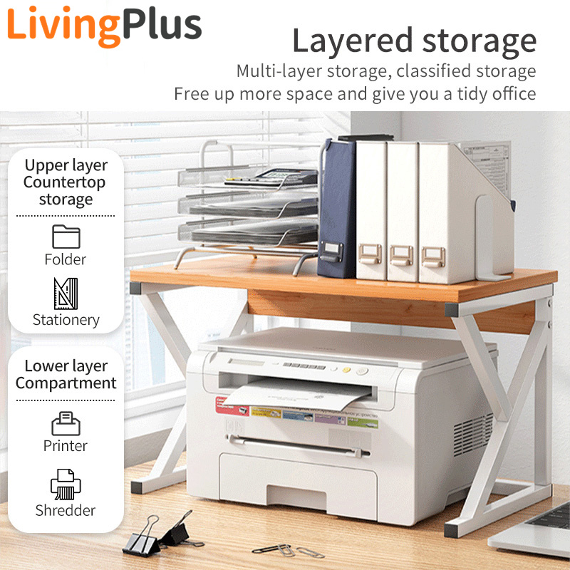 Printer Rack Printer Shelf Desktop Organizer Office Table Rack File ...