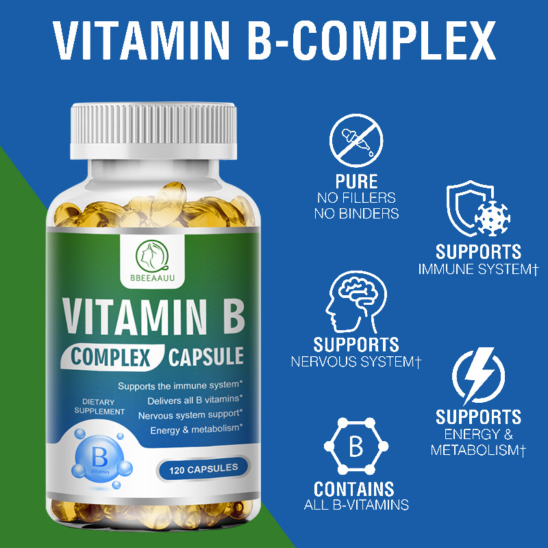 BEAU Vitamin B Complex Capsule,Supports Immune System,Supports Nervous ...