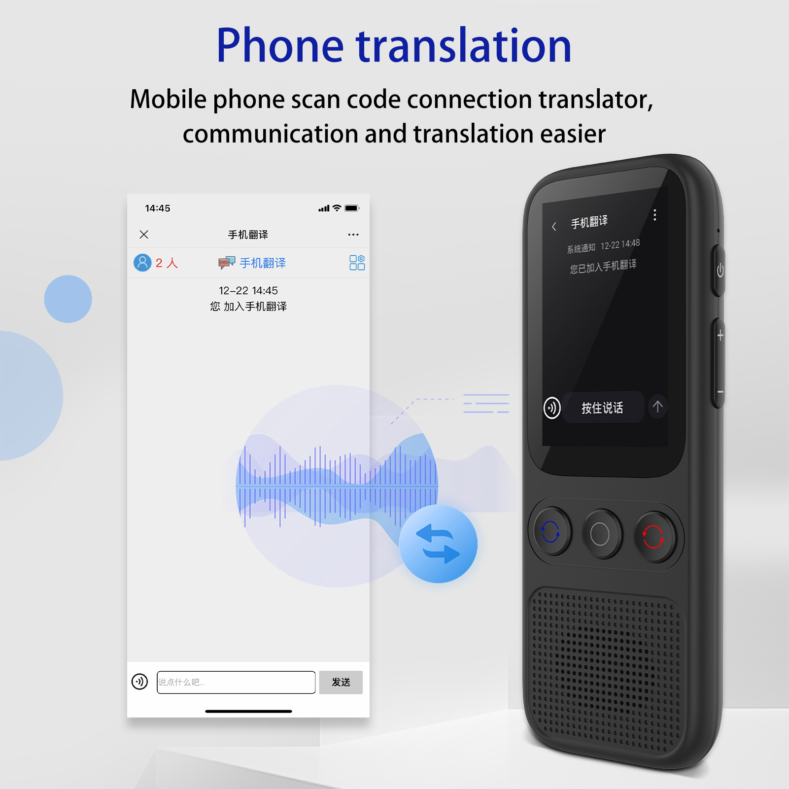 Portable Language Translator Device with 138 Languages Voice ...