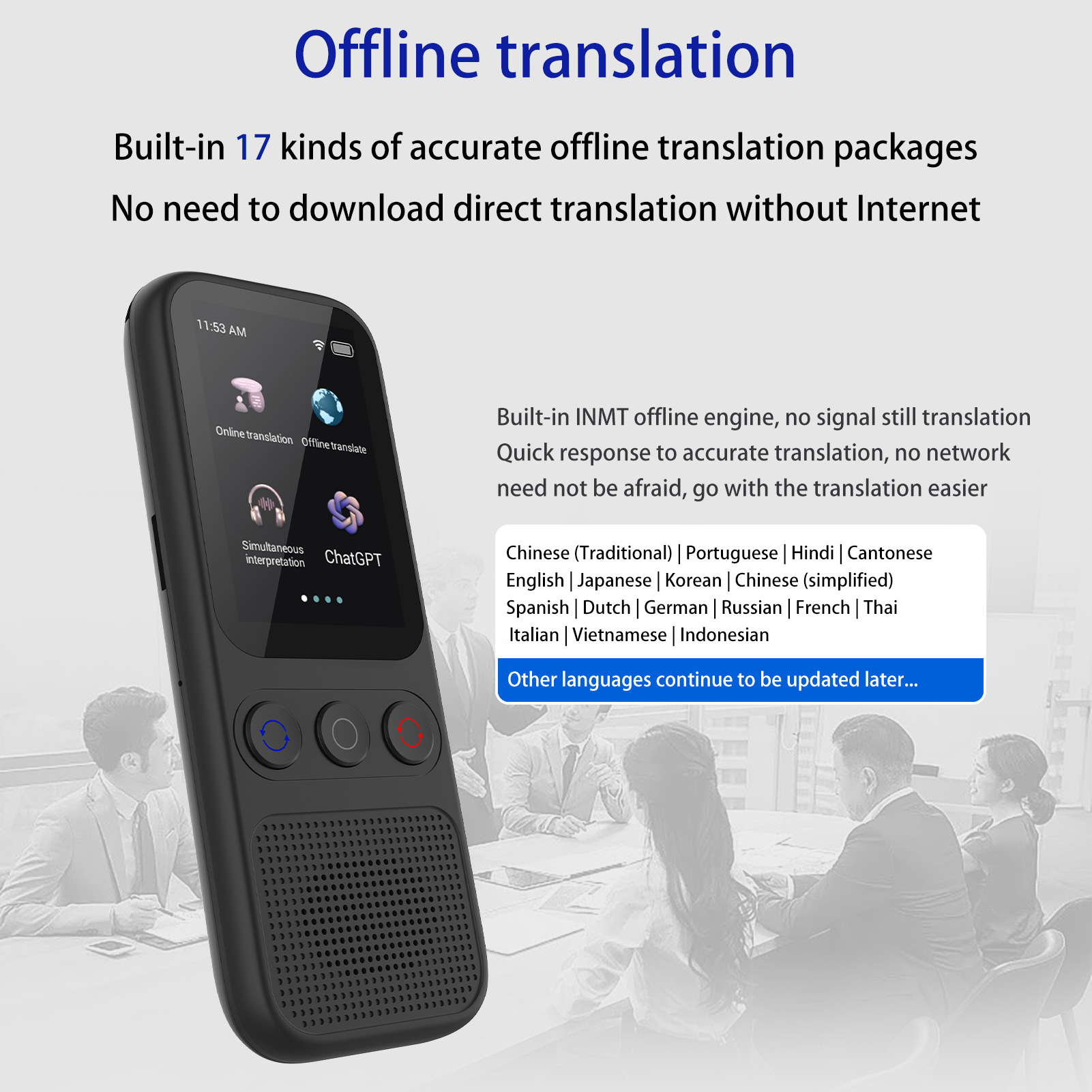 Portable Language Translator Device with 138 Languages Voice ...