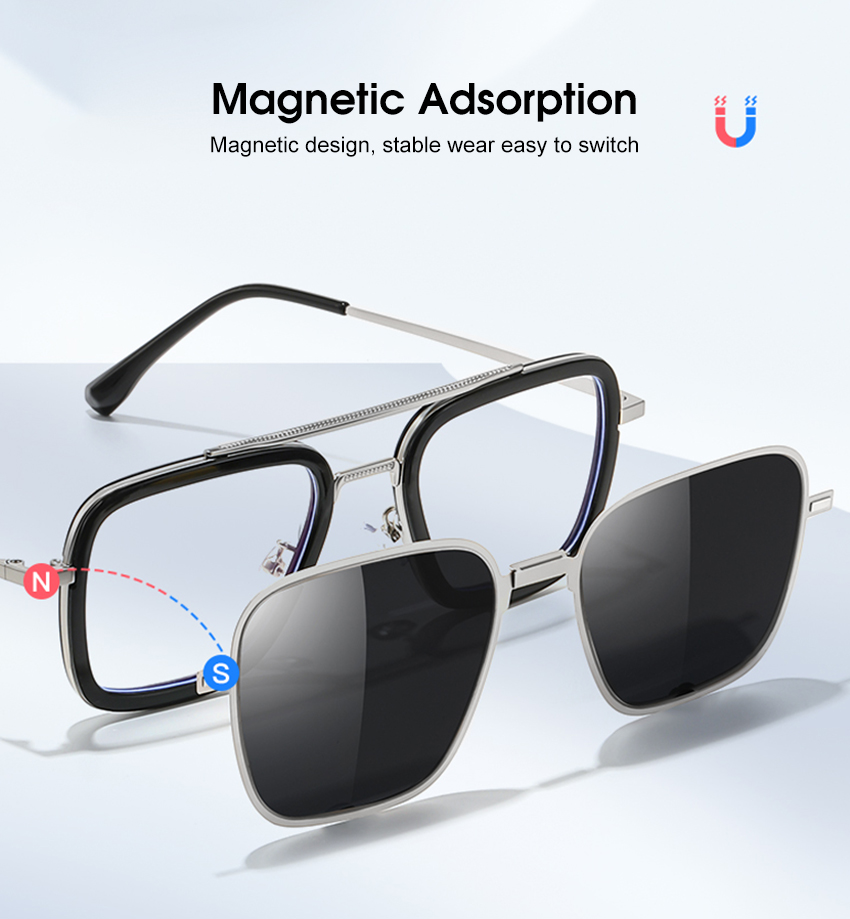MENSPE 3 In 1 Sunglasses Men Polarized Sunglasses Night Vision Eyewear ...