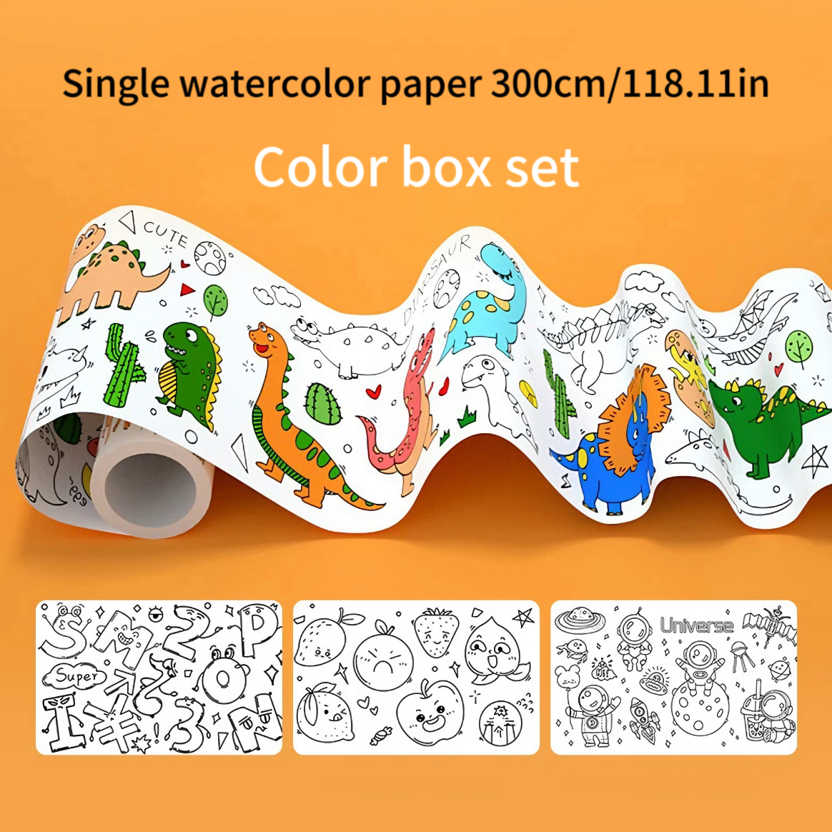 5 Styles Children's Graffiti Drawing Scrolls, Painting Paper Scroll DIY ...