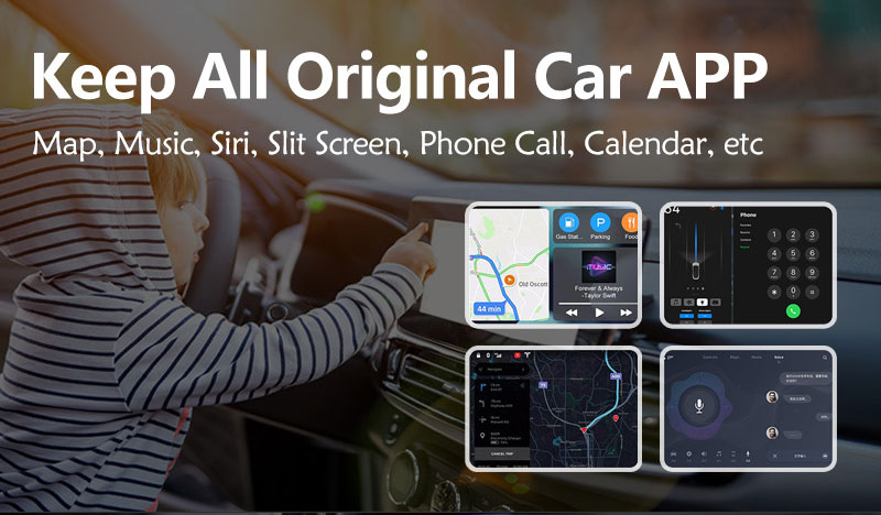 2 in1 Wireless CarPlay Box Wireless Android Auto Box For Car Radio with ...