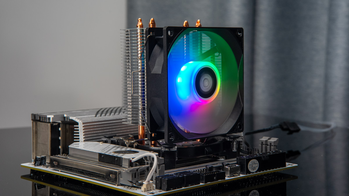 Jungle Leopard A200 PLUS CPU Cooler Color LED 2 Heat Pipes Efficient ...