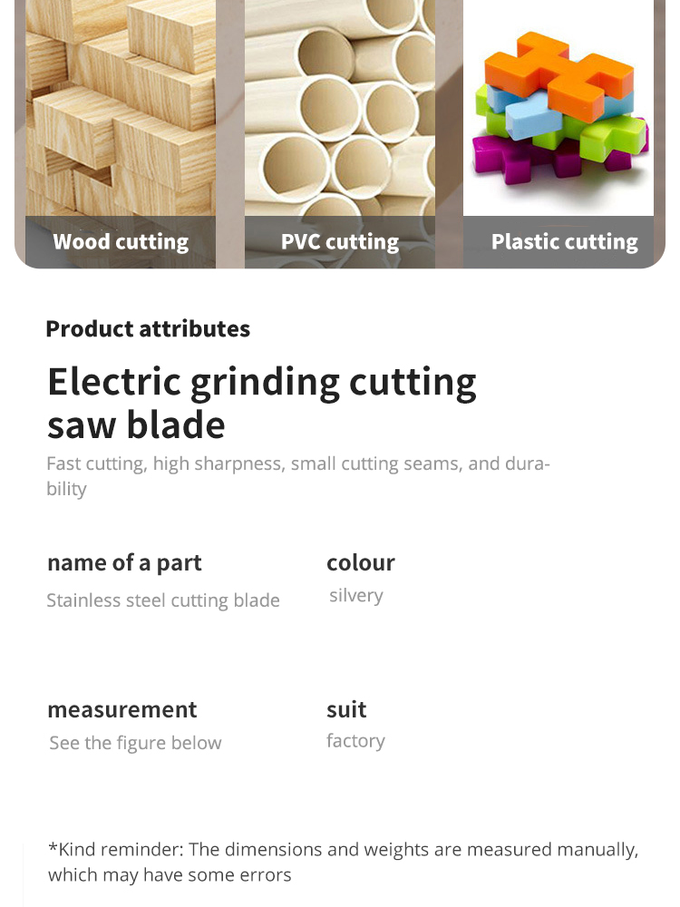 11PCS Micro Circular Saw Blade Accessory Electric Grinding Cutting Disc ...