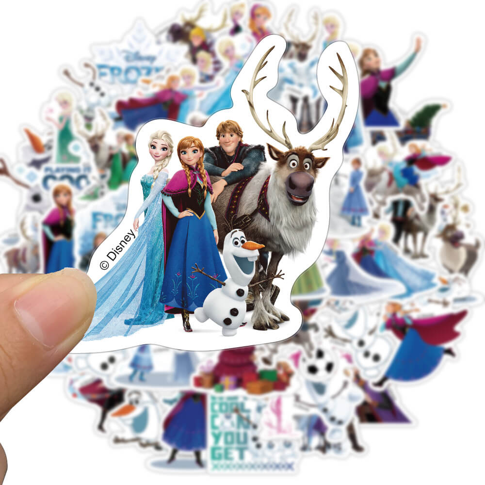 [Large Stickers]50PCS Frozen Anna Elsa Movie Stickers Anime Decal for ...