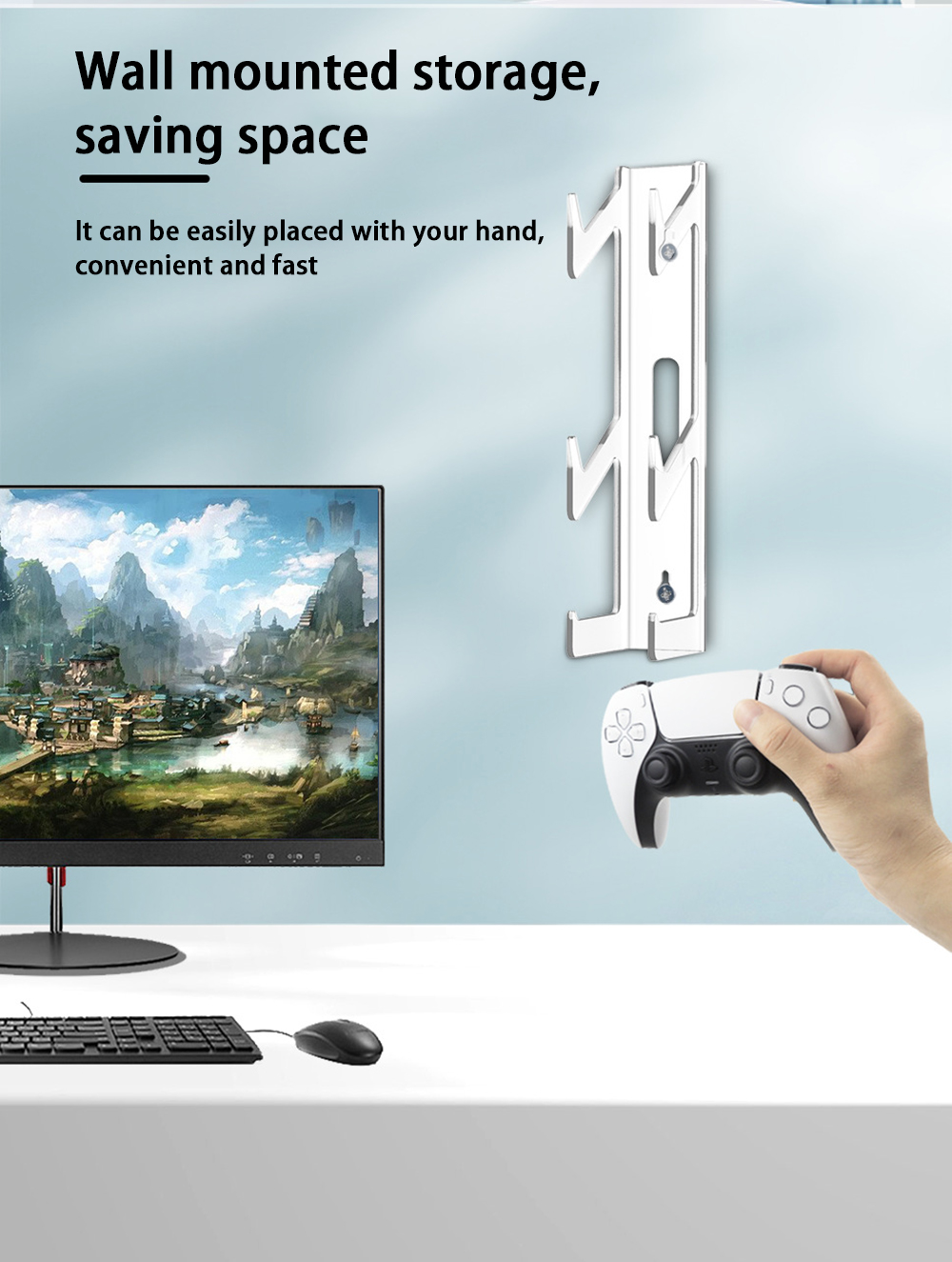 Universal Controller Stand Wall Mount Controller for PC PS5 PS4 Xbox ...