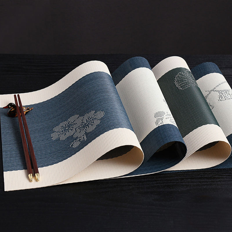New Chinese Style Placemats Eco-friendly Washable Heat Insulation ...