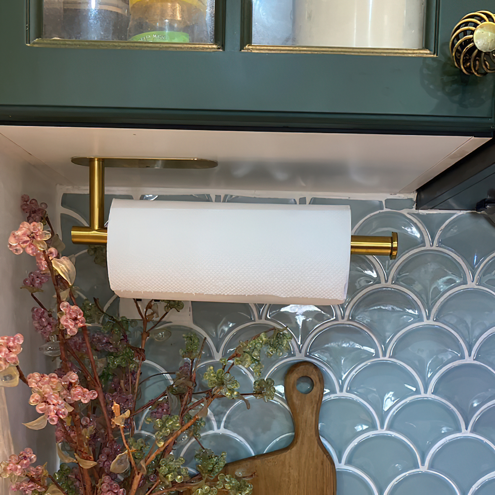 Wall Mounted Kitchen Paper Towel Holder Eid Mubarak 304 Stainless Steel ...