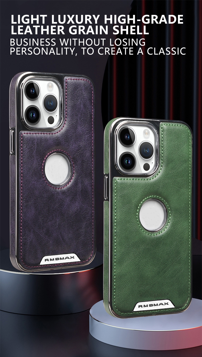 LIGHT LUXURY Men's phone case for iPhone 15 ProMax high-end leather ...