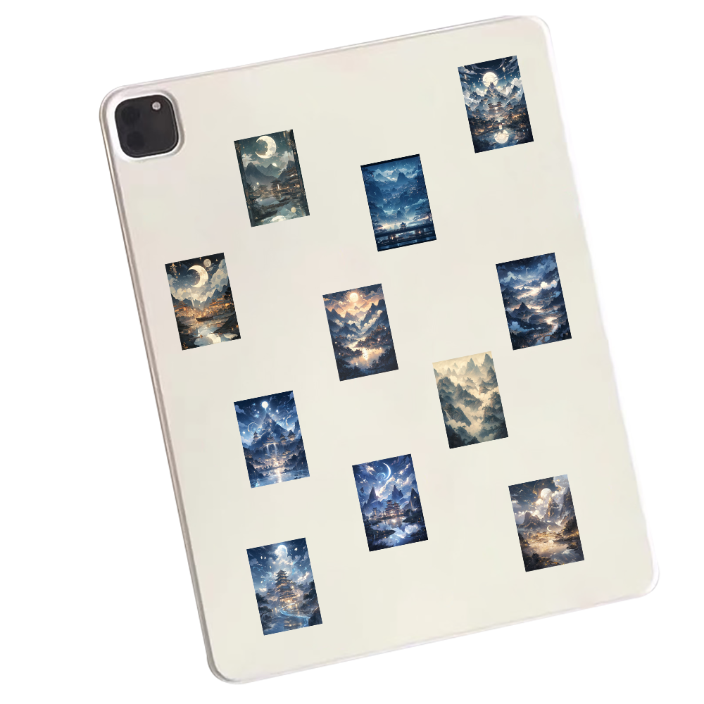 48 pcs Unique Creative Natural Scenery Stickers, Pretty Cool Aesthetics ...