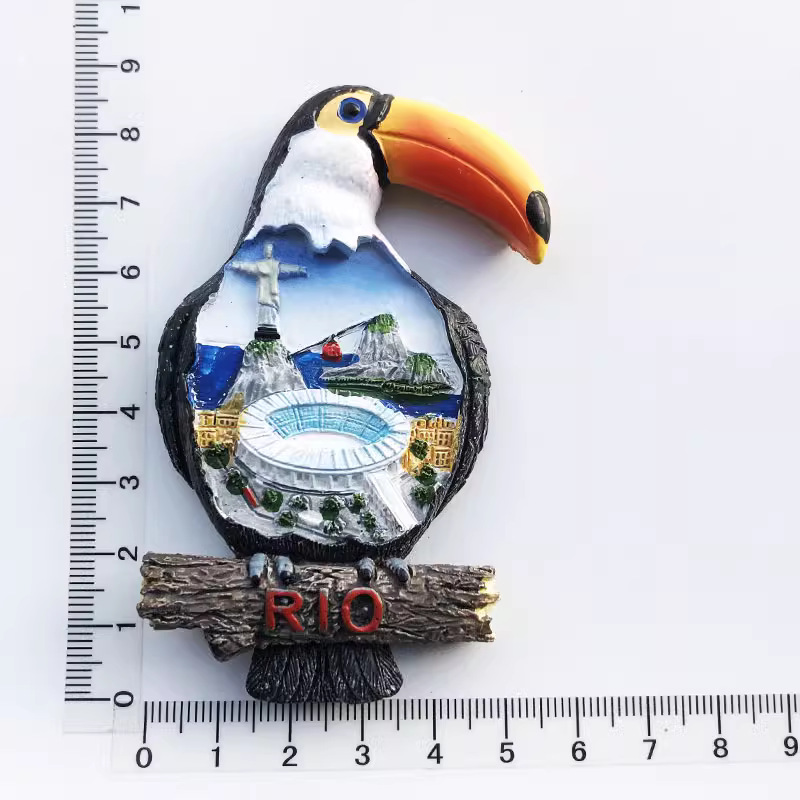 Creative Brazil Travel Souvenirs Magnet Fridge Stickers Resin Crafts 3D ...