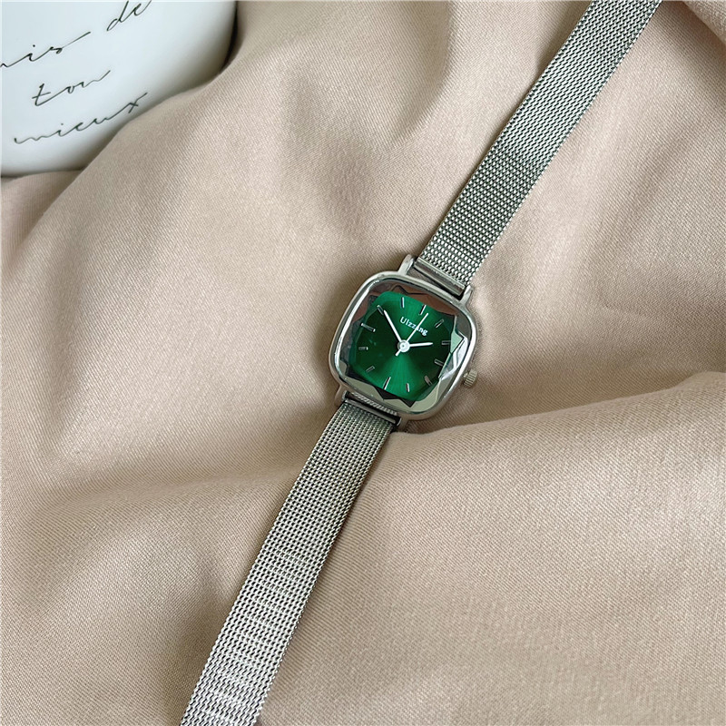 Simple Korean casual women's watch mesh with high-grade sense quartz ...