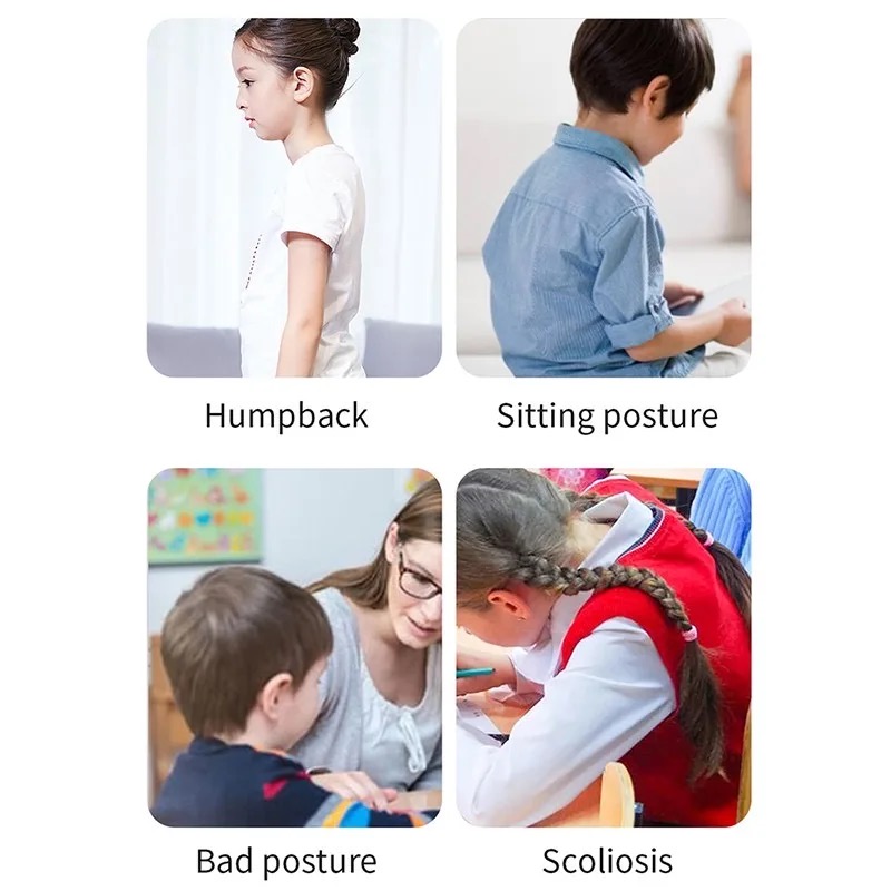 Children Back Support Belt Adjustable Posture Corrector Preventing ...