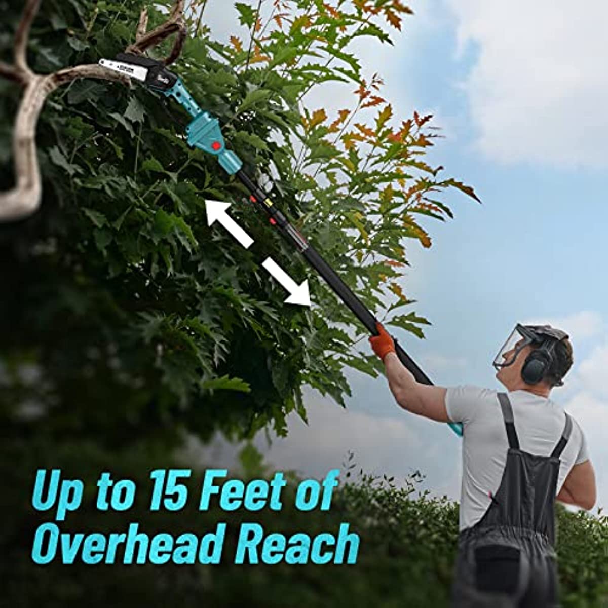 electric chainsaw Telescoping pole Pruning chain saw battery chainsaw ...