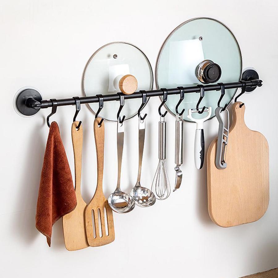 1 Piece Kitchen Hook Perforation-Free Hanger Viscose Sticky Hook Strong ...