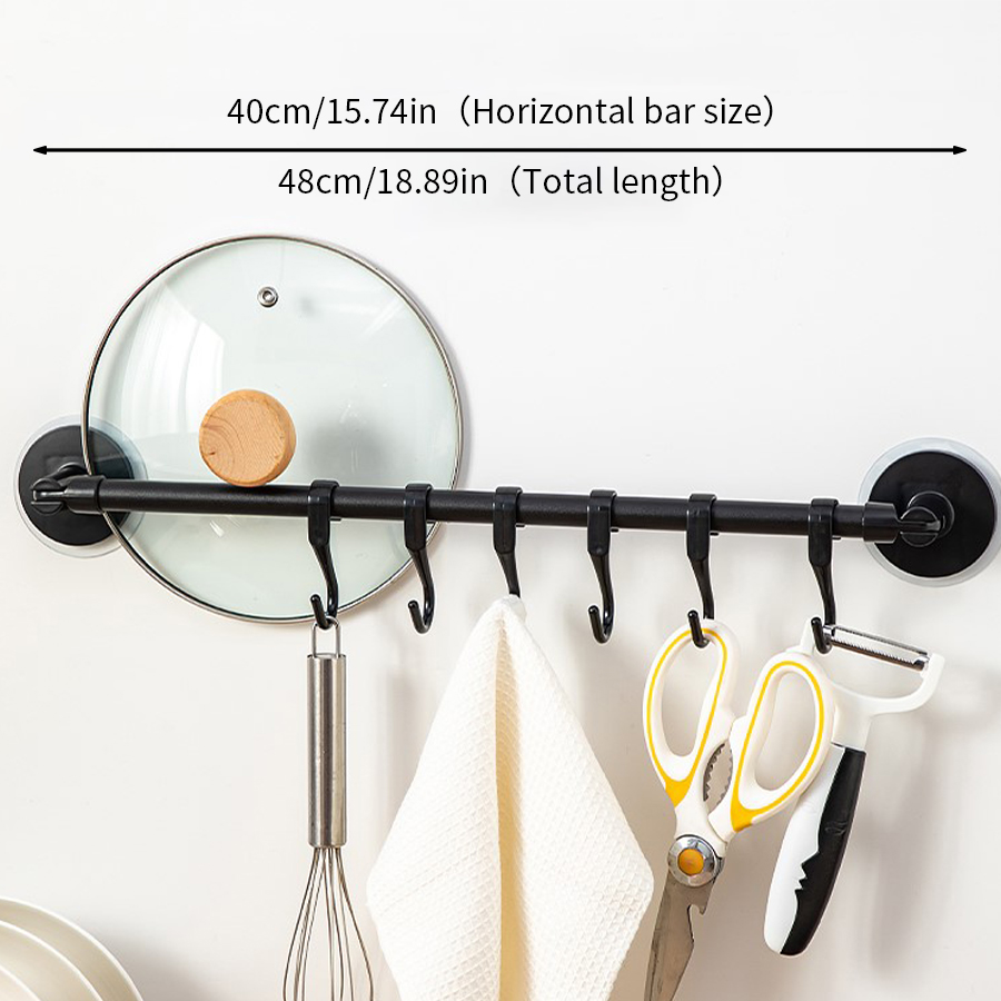 1 Piece Kitchen Hook Perforation-Free Hanger Viscose Sticky Hook Strong ...