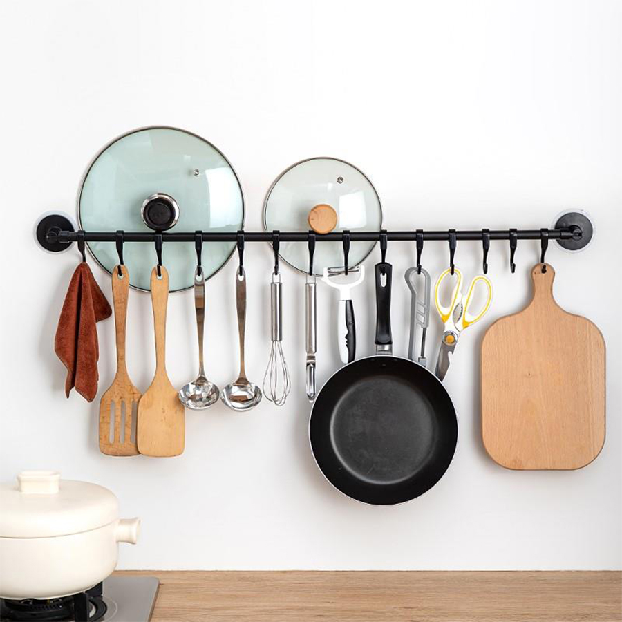 1 Piece Kitchen Hook Perforation-Free Hanger Viscose Sticky Hook Strong ...