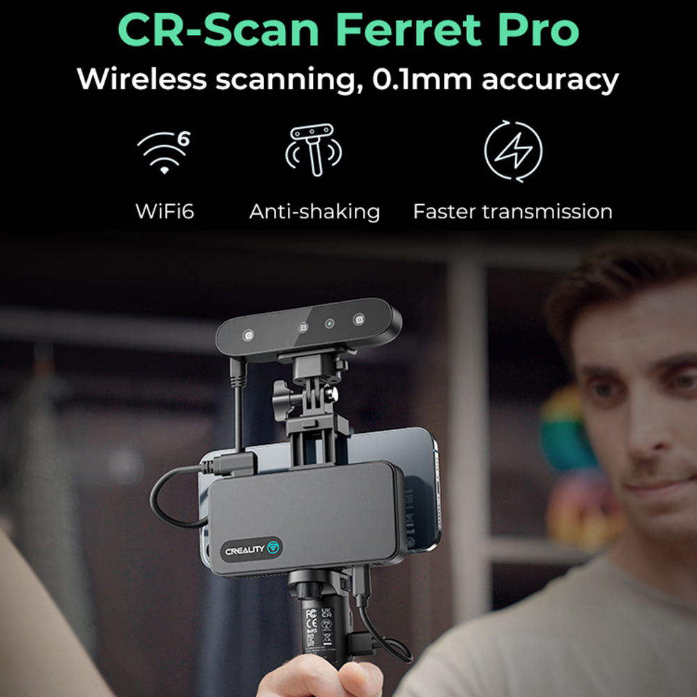 Creality CR-Scan Ferret Pro 3D Scanner Portable and Handheld 30fps ...