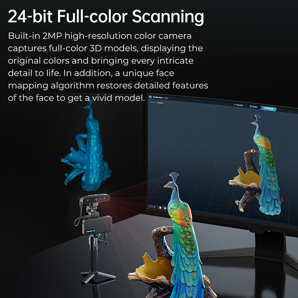 Creality CR-Scan Ferret Pro 3D Scanner Portable and Handheld 30fps ...