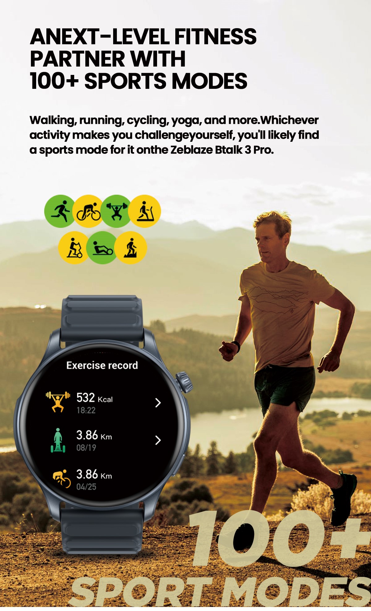 [The New 2024] Zeblaze Btalk 3 Pro Smart Watch AMOLED Display Hi-Fi ...