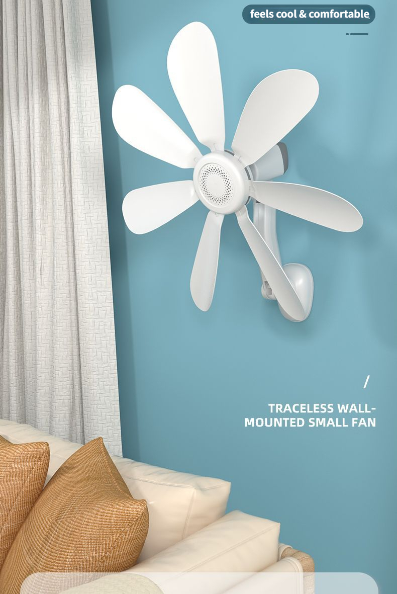 Wall Fans Wall-mounted Dormitory Bedside Fan for Home Kitchen Bathroom ...