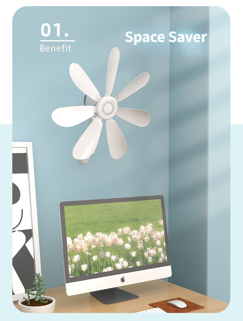 Wall Fans Wall-mounted Dormitory Bedside Fan for Home Kitchen Bathroom ...