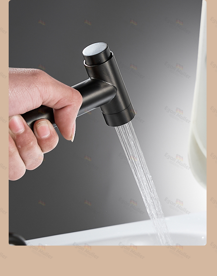 Mop Pool Faucet with Spray Gun Balcony Mop Pool Two-in-One Faucet ...