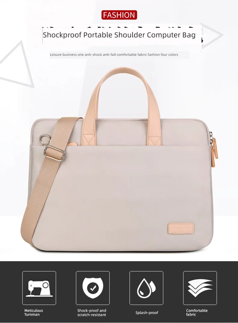【Malaysia Ready stock】Women's simple laptop bag shoulder handbag 14/15 ...