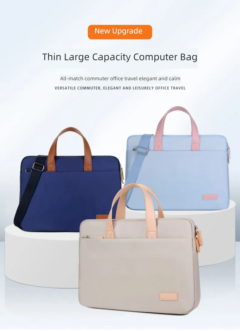 【Malaysia Ready stock】Women's simple laptop bag shoulder handbag 14/15 ...