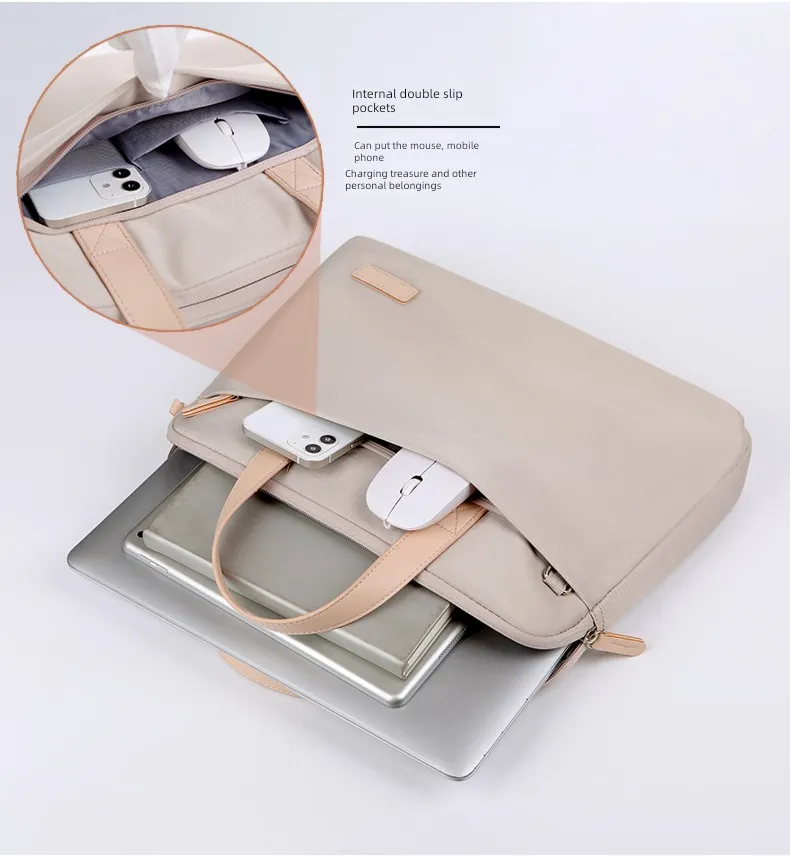 【Malaysia Ready stock】Women's simple laptop bag shoulder handbag 14/15 ...