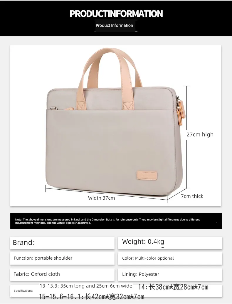 【Malaysia Ready stock】Women's simple laptop bag shoulder handbag 14/15 ...
