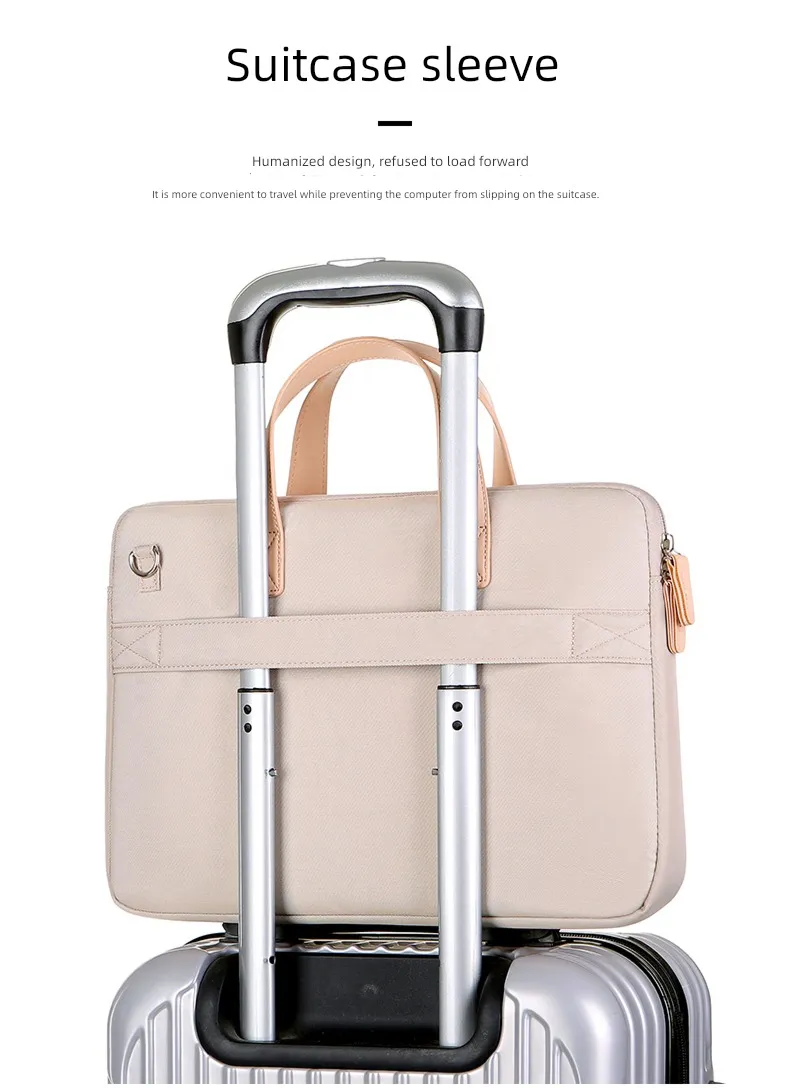 【Malaysia Ready stock】Women's simple laptop bag shoulder handbag 14/15 ...