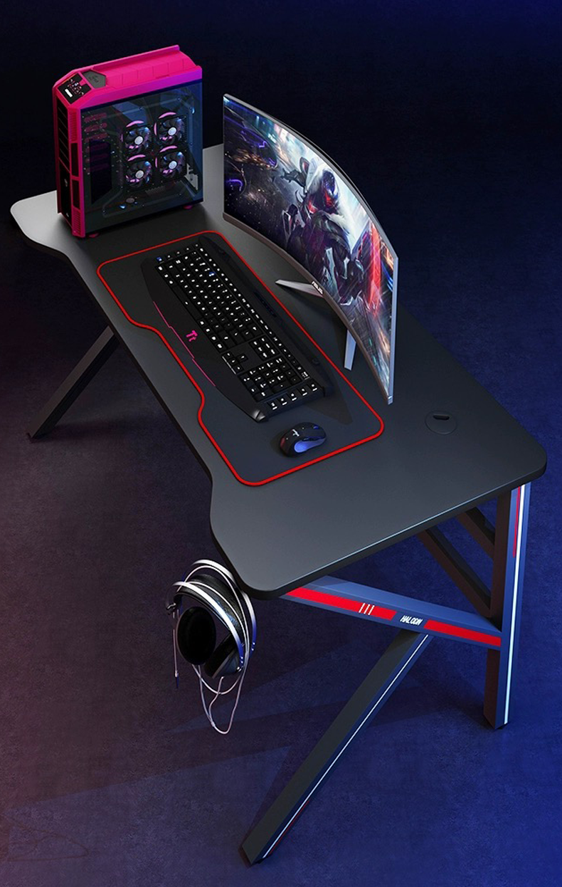 140/120/100cm Computer Gaming Table Office Desk Study Table Meja ...