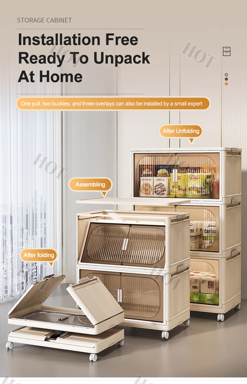 【Ready Stock】Foldable Big Felton Storage Box Multipurpose Stackable ...